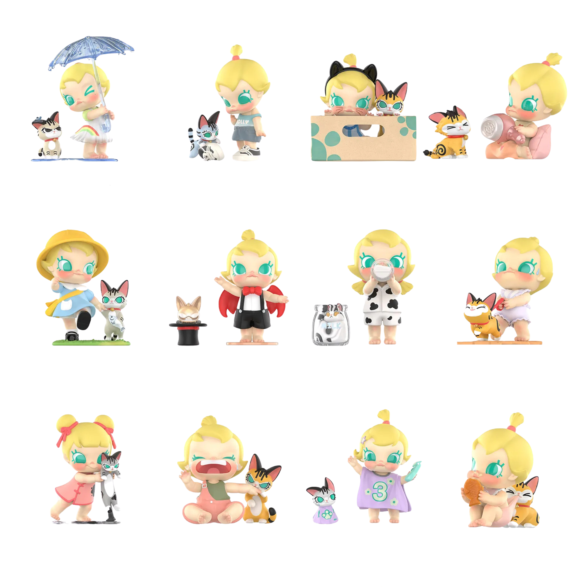 POP MART Baby Molly & Baby Tabby Series Figures – Blind Box Collections